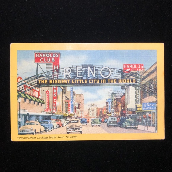Vintage | Accents | Vintage Reno Nevada Coasters And Postcard Art ...